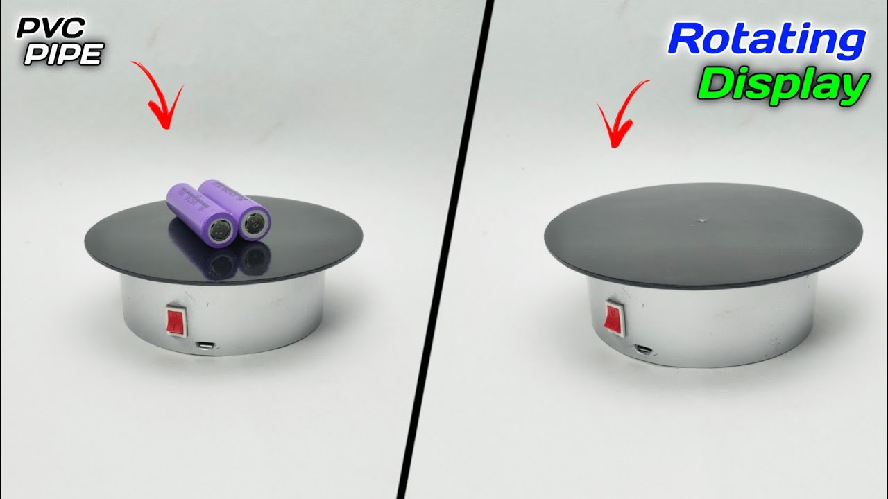 How To Make Rotating Display Stand At Home - YouTube