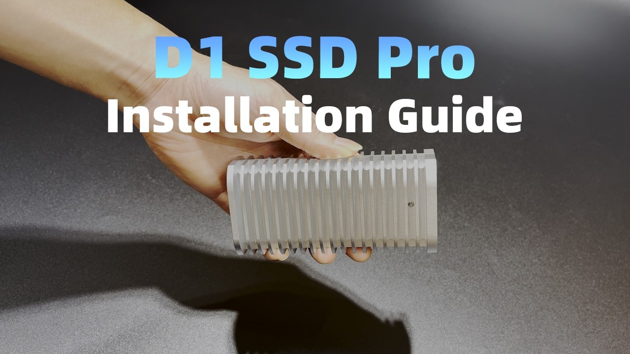 D1 SSD Pro | 80Gbps Portable High-Speed SSD Enclosure | Installation ...