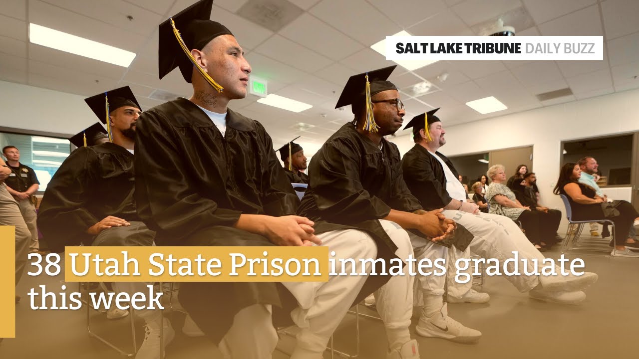 38 Utah State Prison inmates graduate this week - Daily Buzz - YouTube