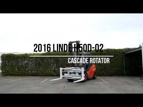 DEMONSTRATION Linde H50D-02 394 + CASCADE ROTATOR! - YouTube
