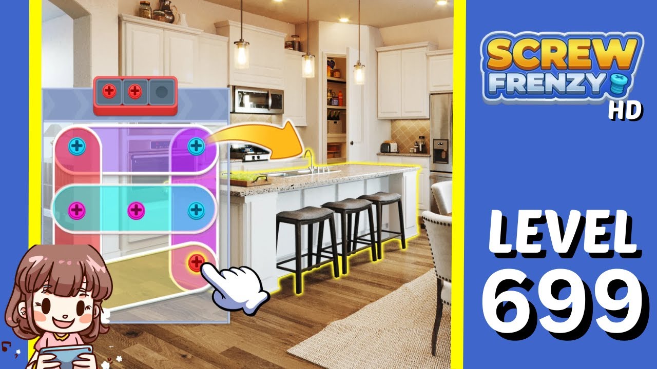 Screw Frenzy Level 699 Solution Walkthrough - YouTube
