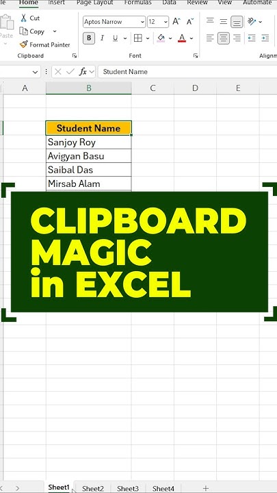 Time⏱️ Saving Tips in Excel | Use Clipboard📋 #shorts #excelshorts #exceltutorial - YouTube