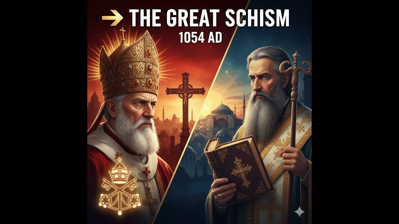 Why Christianity Split The Great Schism of East and West - YouTube