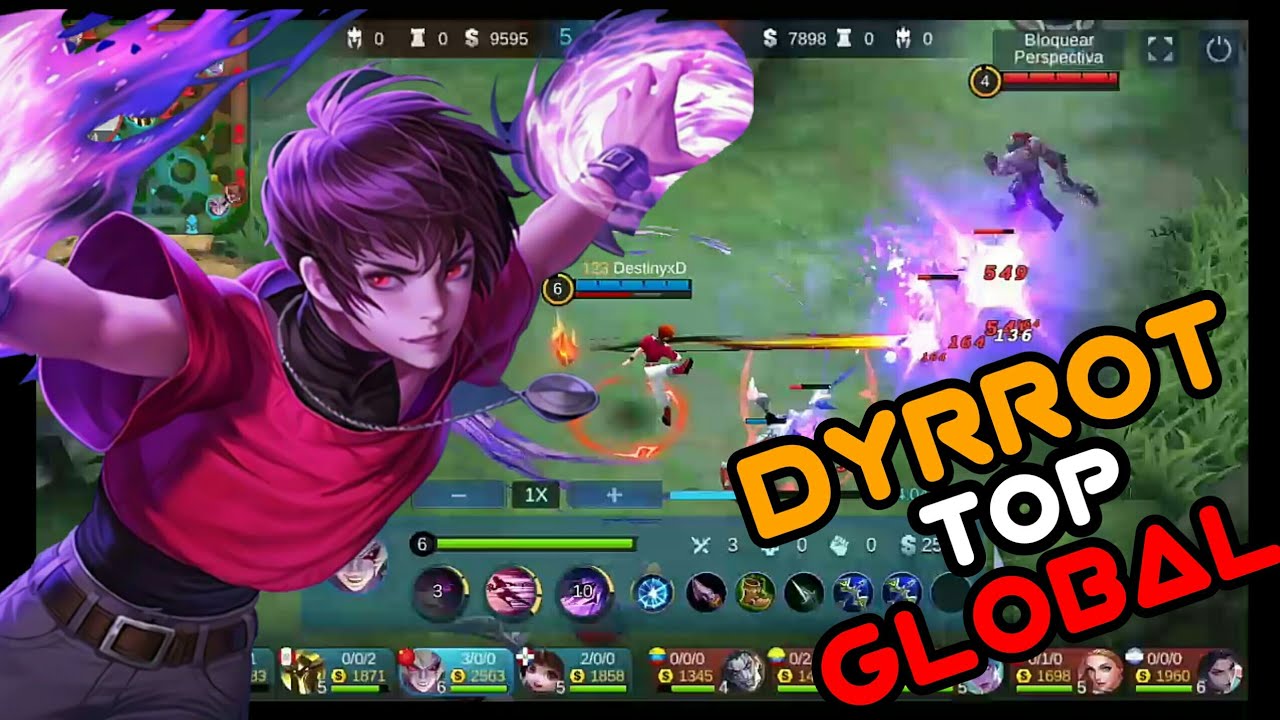 Dyrrot TOP GLOBAL así juega !! - Mobile Legends - Leo - YouTube