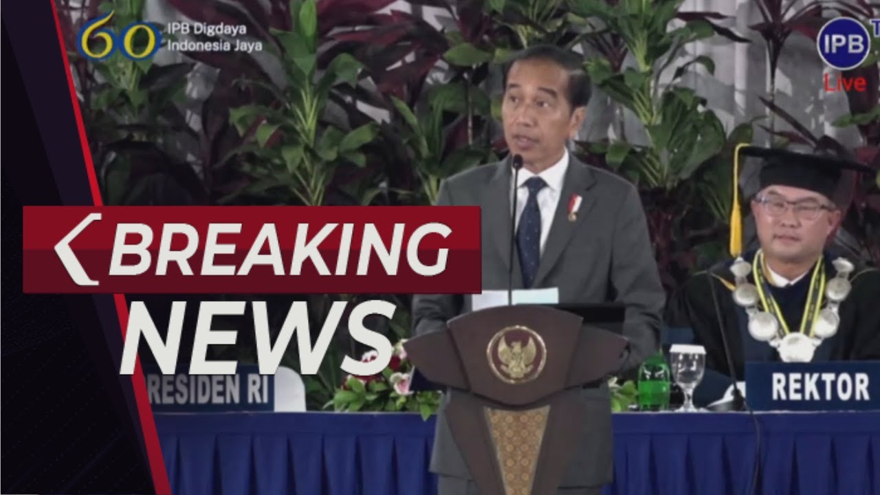 BREAKING NEWS - Pidato Presiden Jokowi di Dies Natalis ke-60 Institut ...
