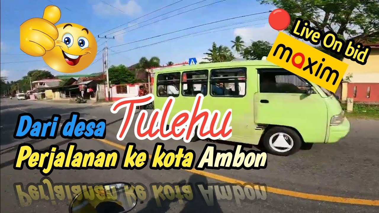 Ojol Ambon | On bid hari ini dapat orderan jauh sampai ke desa Tulehu ...