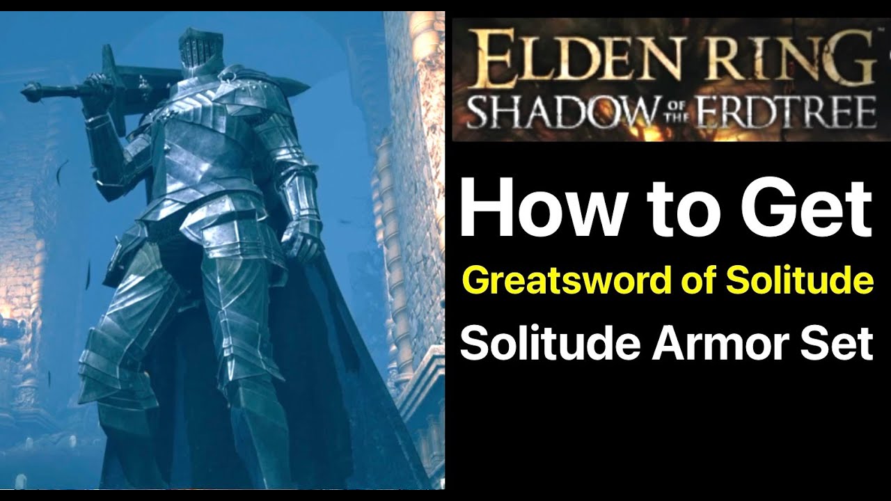 Elden Ring: How to Beat Blackgaol Knight (Greatsword of Solitude Armor ...
