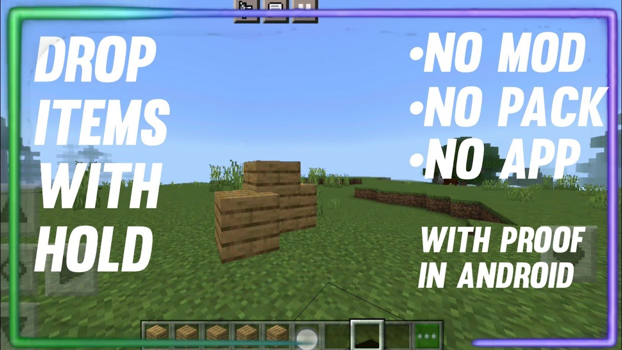 How to drop items without open inventory in minecraft android ...