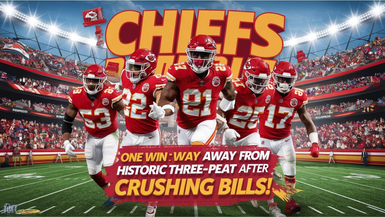 Chiefs ONE WIN AWAY From Historic Three-Peat After Crushing Bills ...