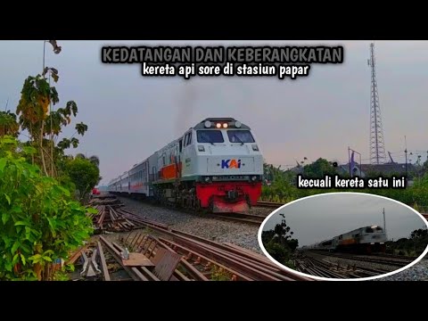 KOMPILASI KERETA API SORE DI STASIUN PAPAR !!. - YouTube