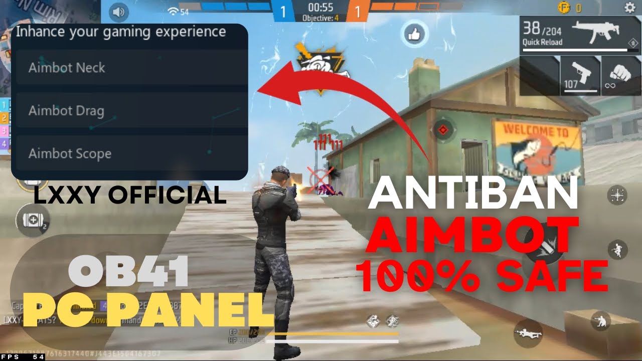 OB41 FREE FIRE NEW PC PANEL | ALOK FIXED | AIMBOT ANTIBAN PANEL | FAKE ...