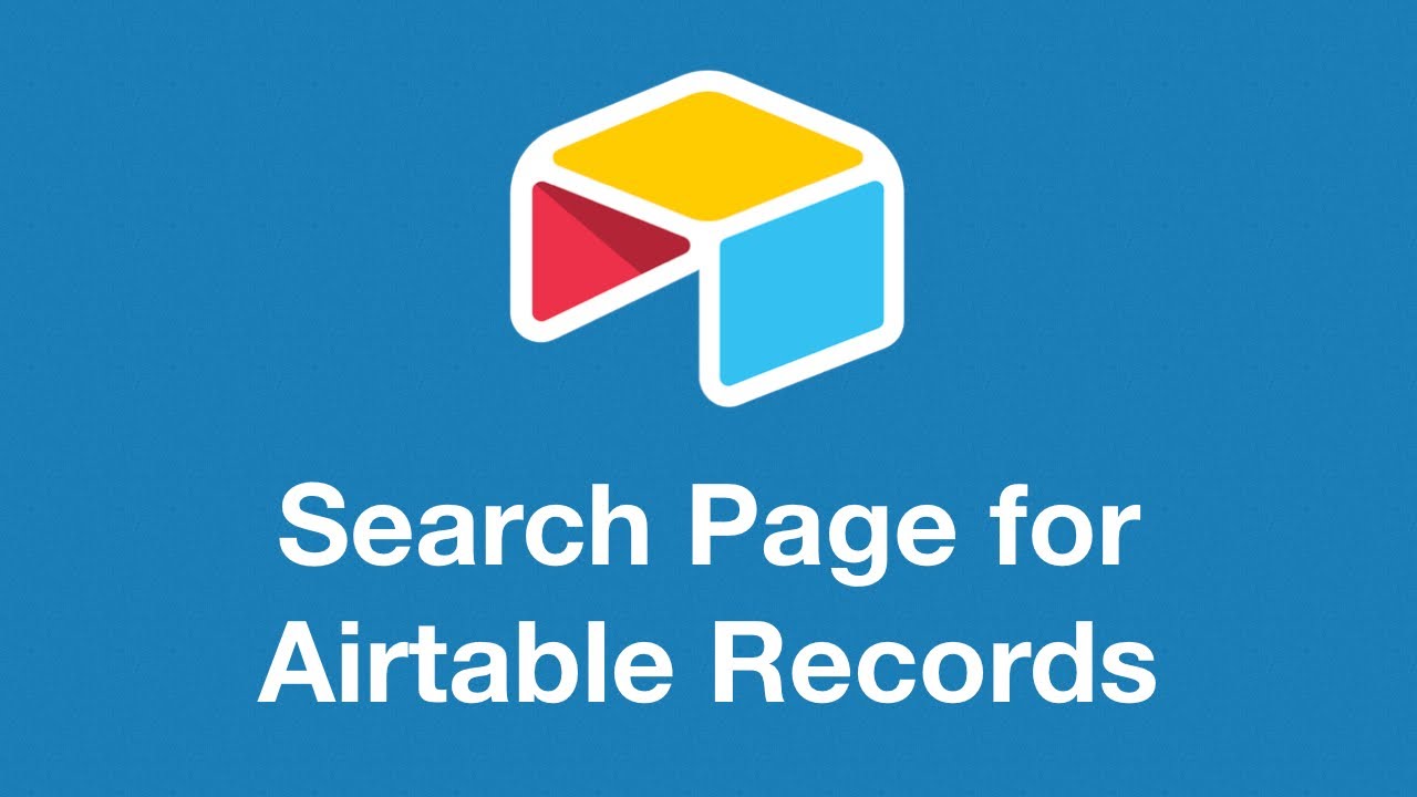 How to Share a Client Portal For Airtable Records (Search Page) - YouTube