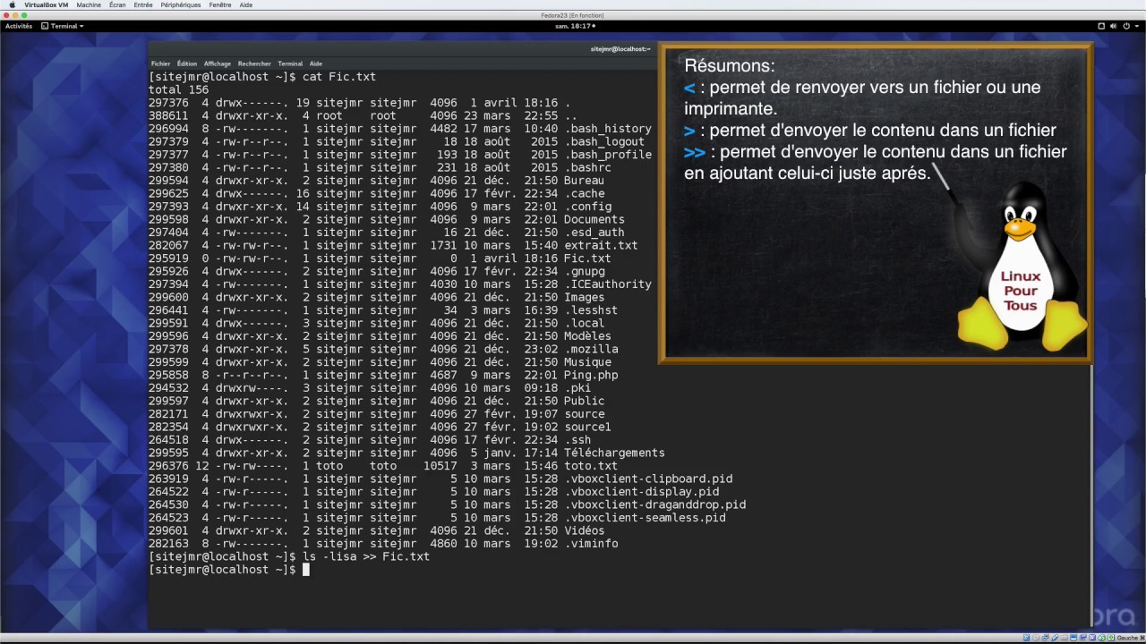 Linux - 08 - Entrée sorties / Input Output - YouTube