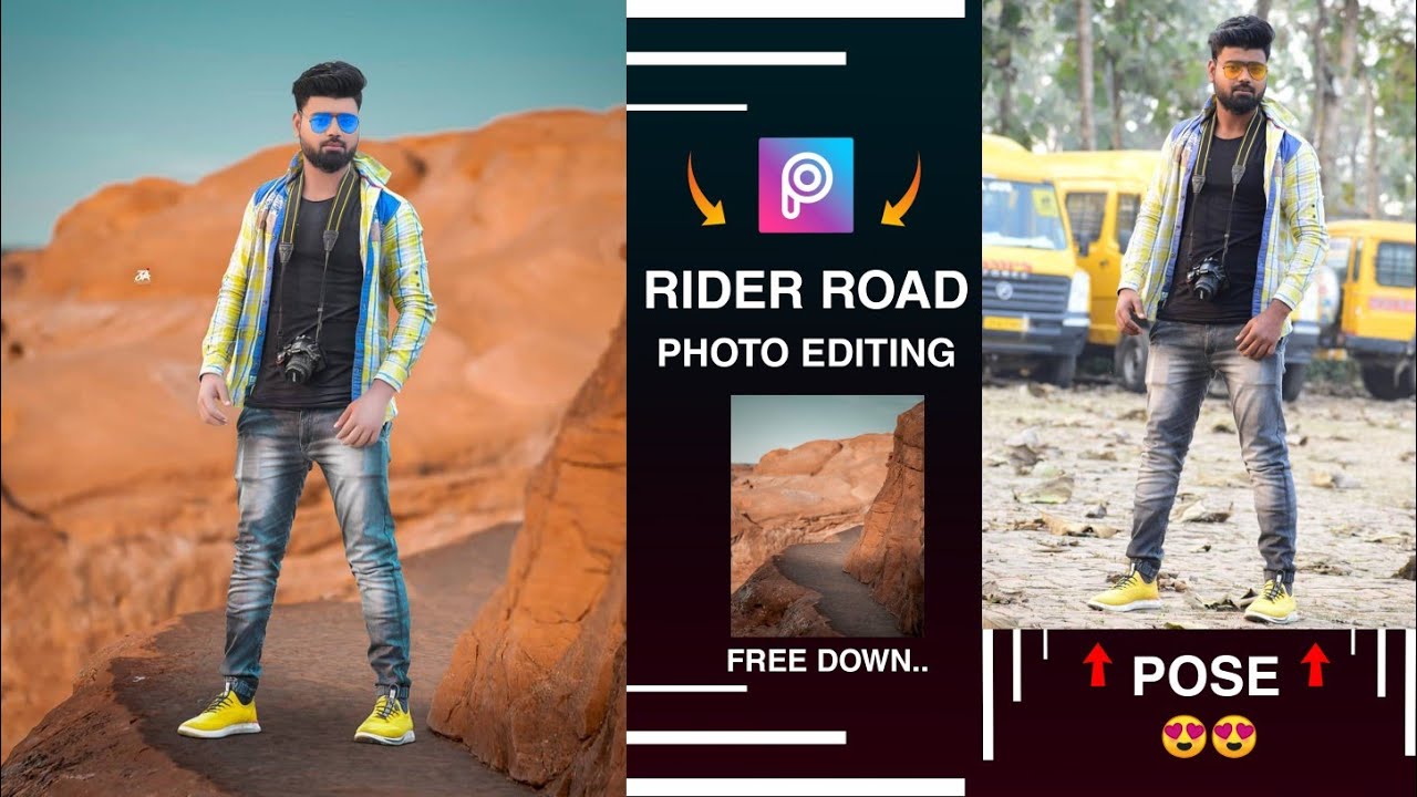 Picsart : Rider Road Photo Editing : Rider Editing : Road Editing #1 ON ...