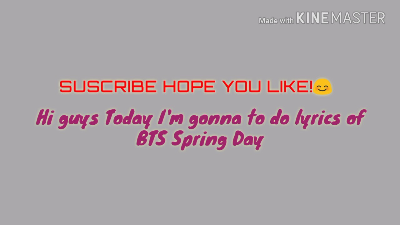 BTS Spring day sub Eng/Romanized - YouTube