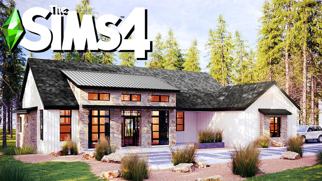 FOREST FARMHOUSE ~ Curb Appeal Recreation: Sims 4 Speed Build (No CC ...