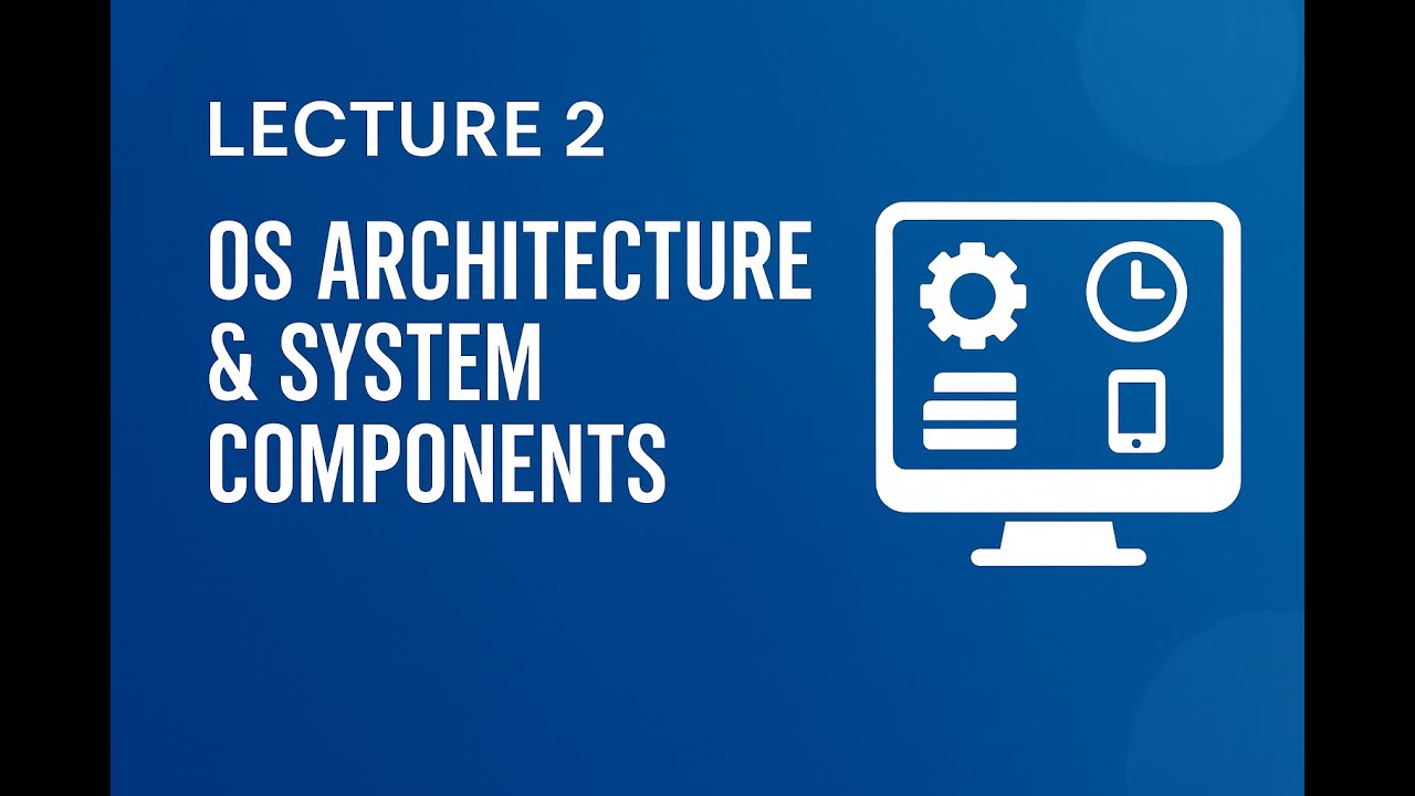 OS Architecture & System Components | OS Lecture 2 - YouTube