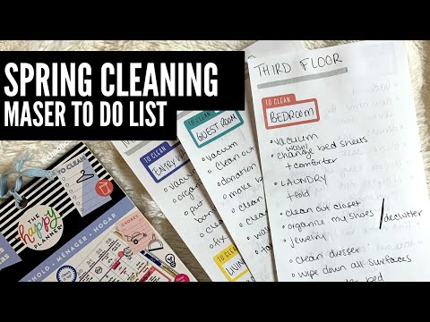 Spring Cleaning Master To Do List | Plan With Me