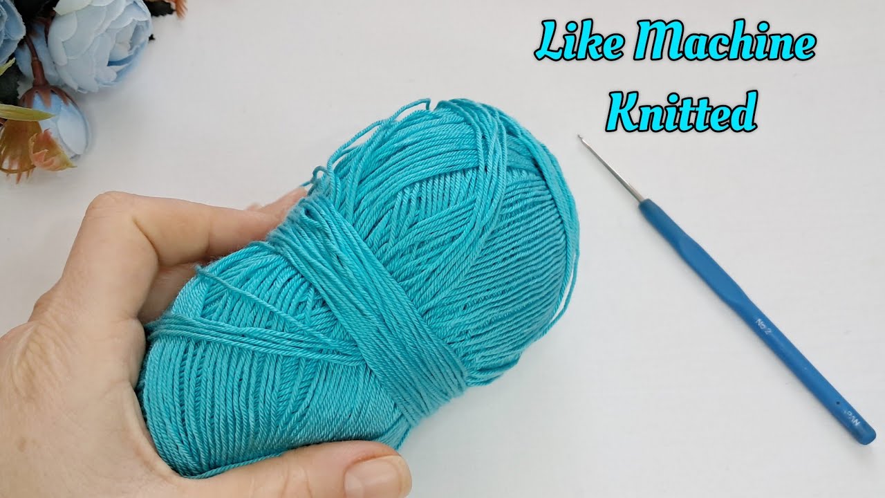 Like machine knitting. You should definitely try this crochet knitting ...