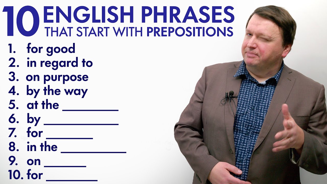 10 Prepositional Phrases you should know | English Vocabulary ...