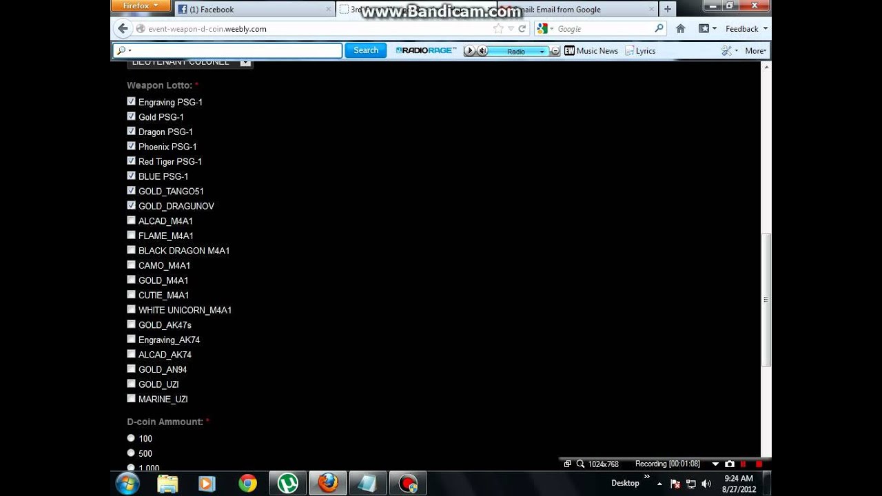 sf dfi Free D-coins and weapon lotto - YouTube