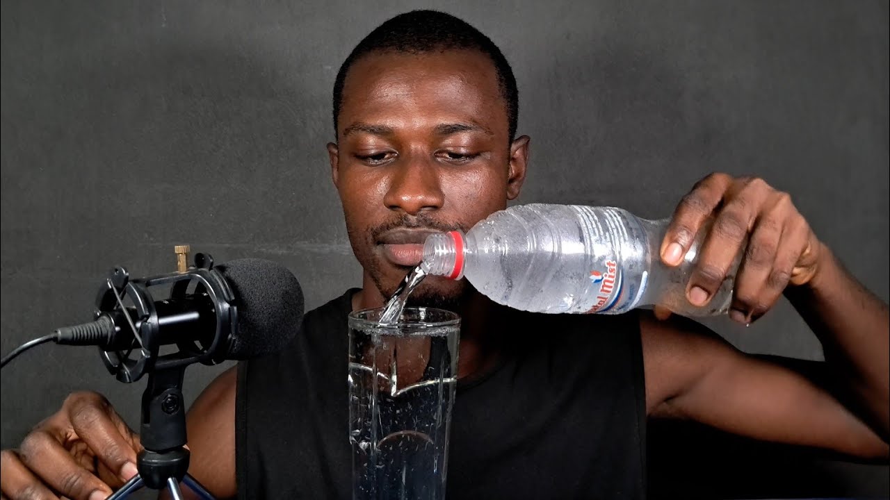 ASMR DRINKING | SATISFYING COLD WATER DRINKING ASMR - YouTube