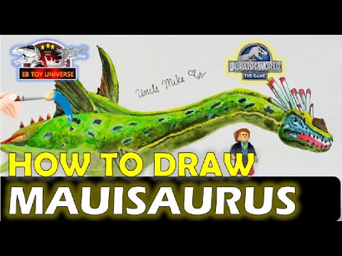 HOW TO DRAW MAUISAURUS LEVEL 40 / UNCLE MIKE'S DRAWING /cómo dibujar ...