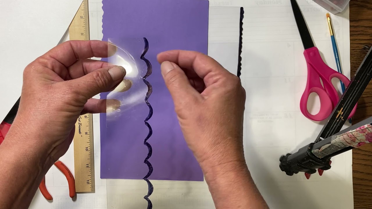 Journal on a Budget Starting Over, Wk 17, DIY Tear Ruler tutorial ...