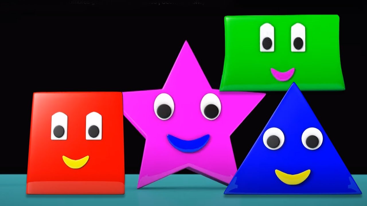 Canción de formas | Rimas para niños | Dibujos animados | Educación ...