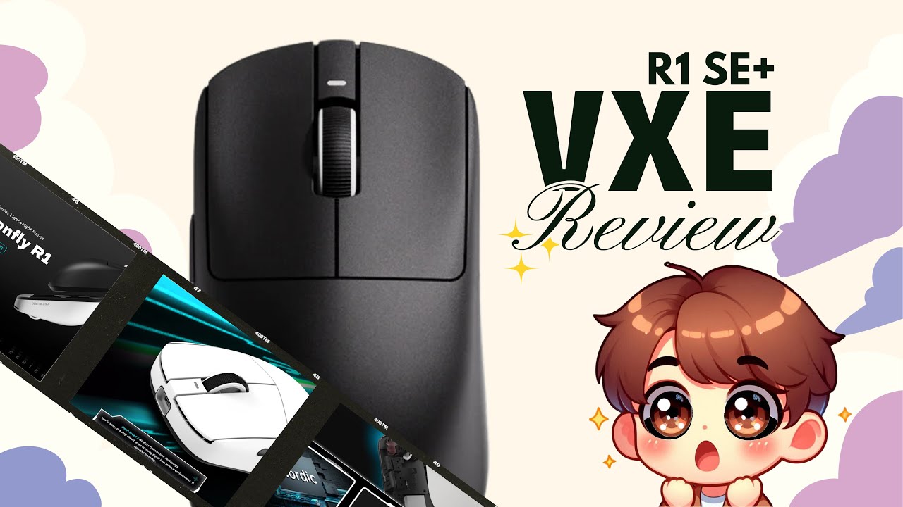 Review - VXE R1 SE+ เมาส์ดีไซน์โหด ฟีเจอร์เทพ! - YouTube