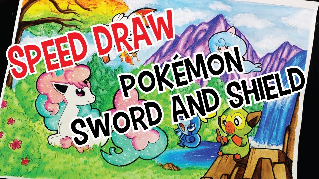 SPEED DRAW: Pokémon Sword and Shield Fan Art - YouTube