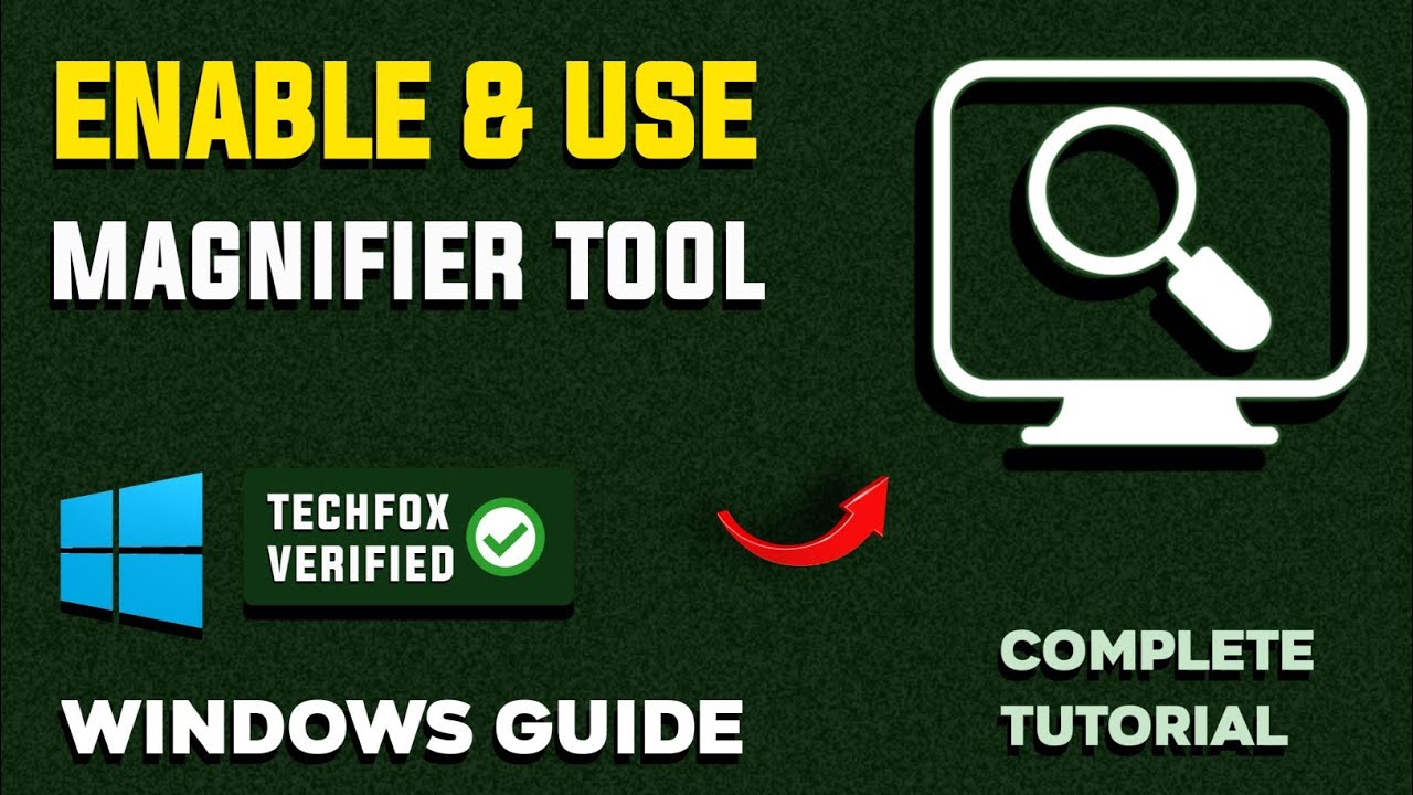 How to Enable and Use Magnifier Tool in Windows - Full Guide - YouTube