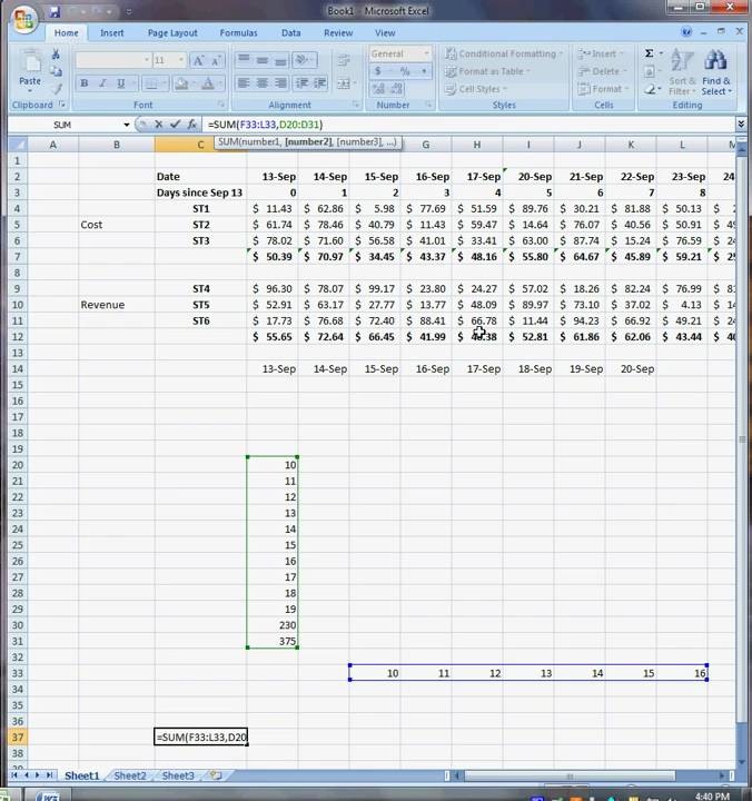 Using Formulas in Excel.avi - YouTube