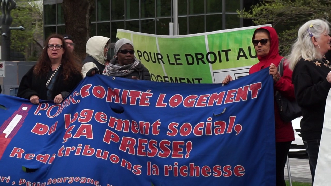 FRAPRU Social Housing Protest & Occupation Monday May 22 2017 00006 ...