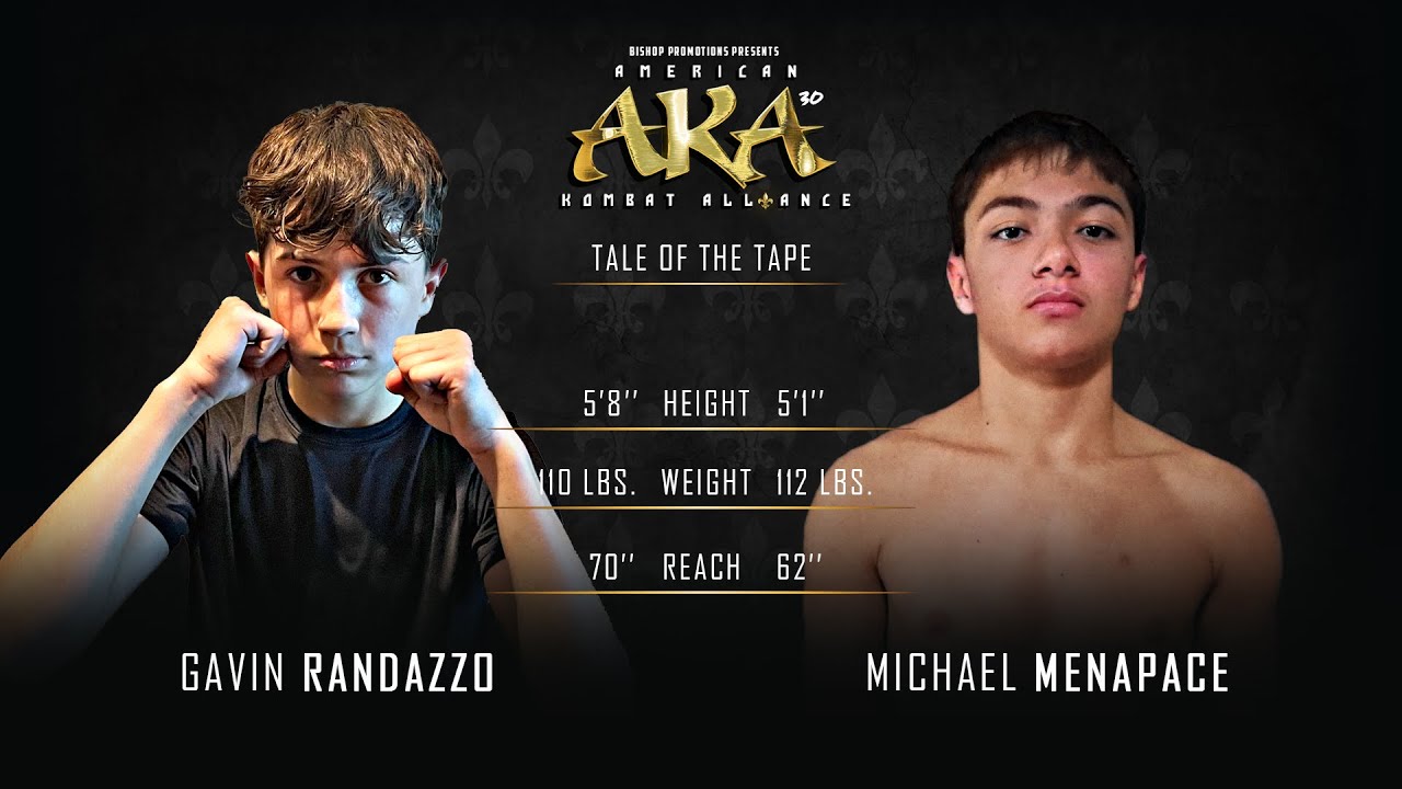 AKA 30 Bout 2 Gavin Randazzo vs Michael Menapace - YouTube