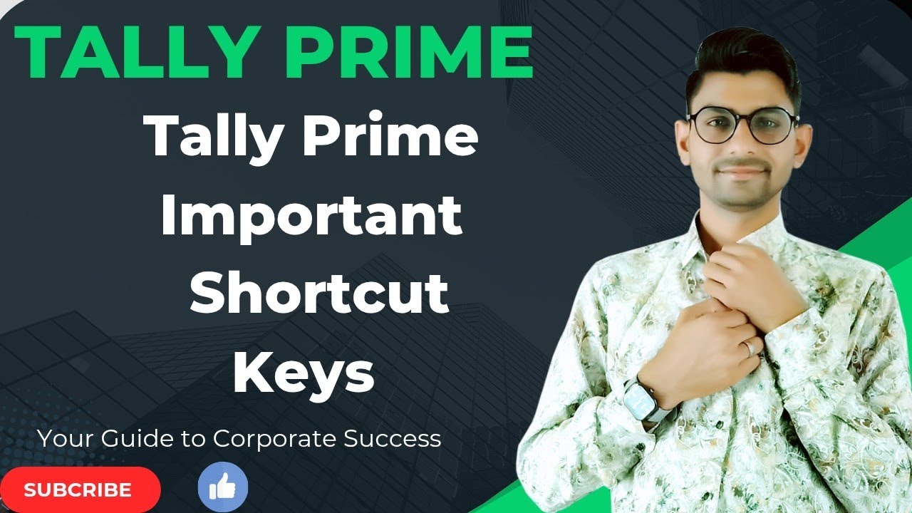 Tally Prime important shortcut keys | Chapter 24 | Tally Learn - YouTube