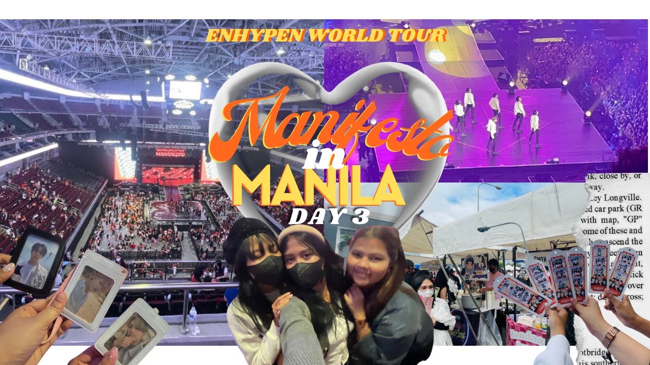 ENGENE VLOG: enhypen manifesto in manila day 3, fancams, engene zone ...