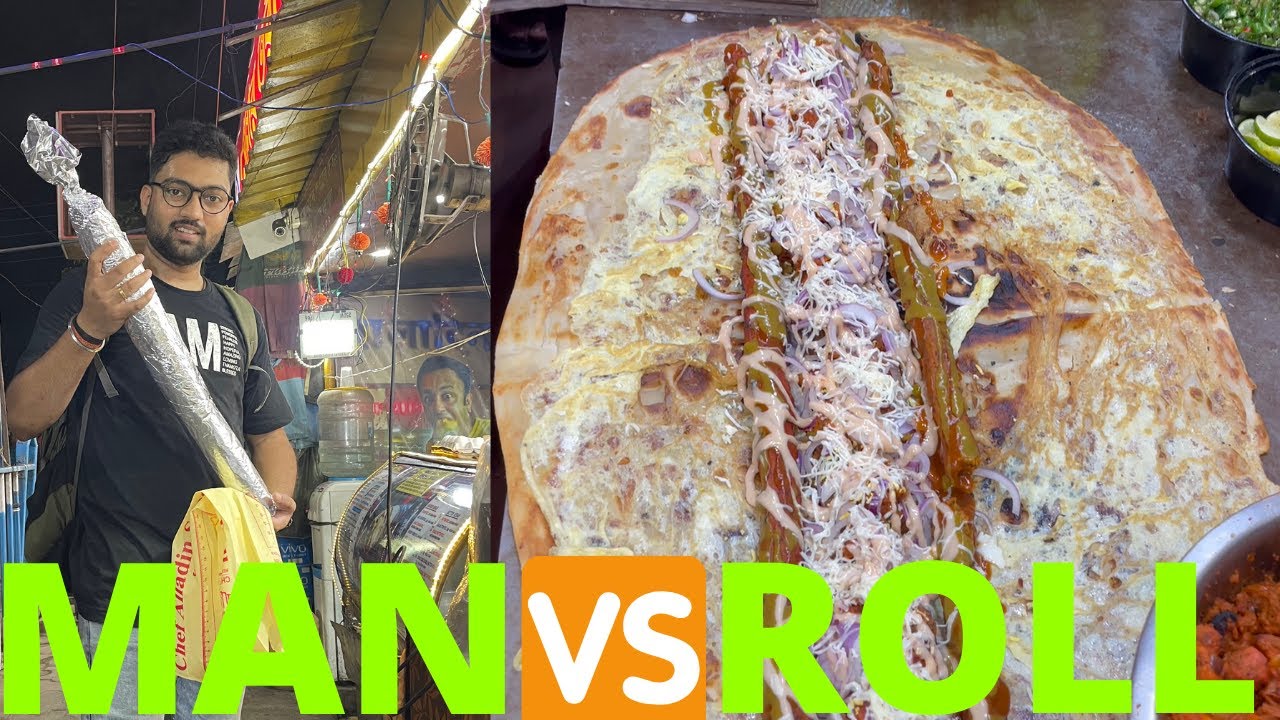 26 inch roll? World's Biggest Chicken Egg Roll Rs. 449/- Only l Chef ...