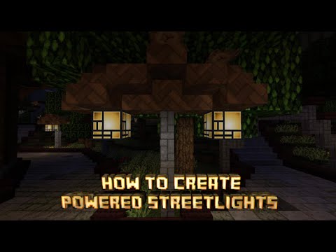 How To Create Powered Streetlights In Minecraft With Daylight Sensors ...
