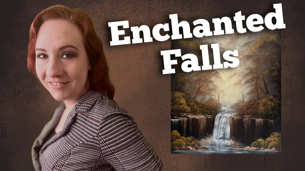 Bob Ross Certified Instructor painting "Enchanted Falls" #bobross #bobrosspainting #painting ...