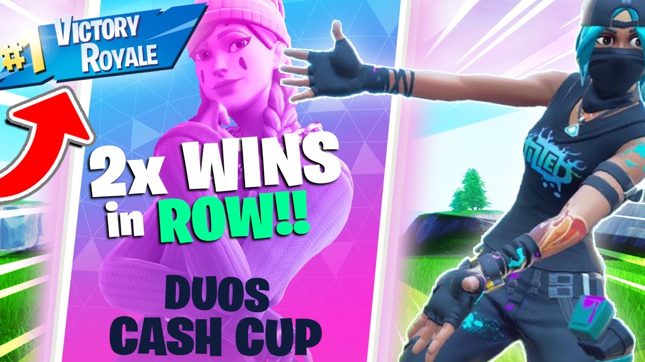 2 BACK TO BACK INSANE WINS in Fortnite Duo - Contenders Cash Cup - YouTube