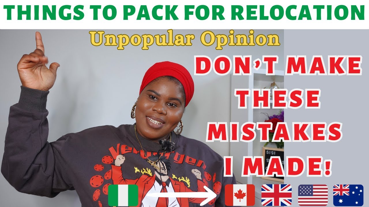 Unpopular Opinion: Essential Items to Pack for Relocation | Avoid My ...