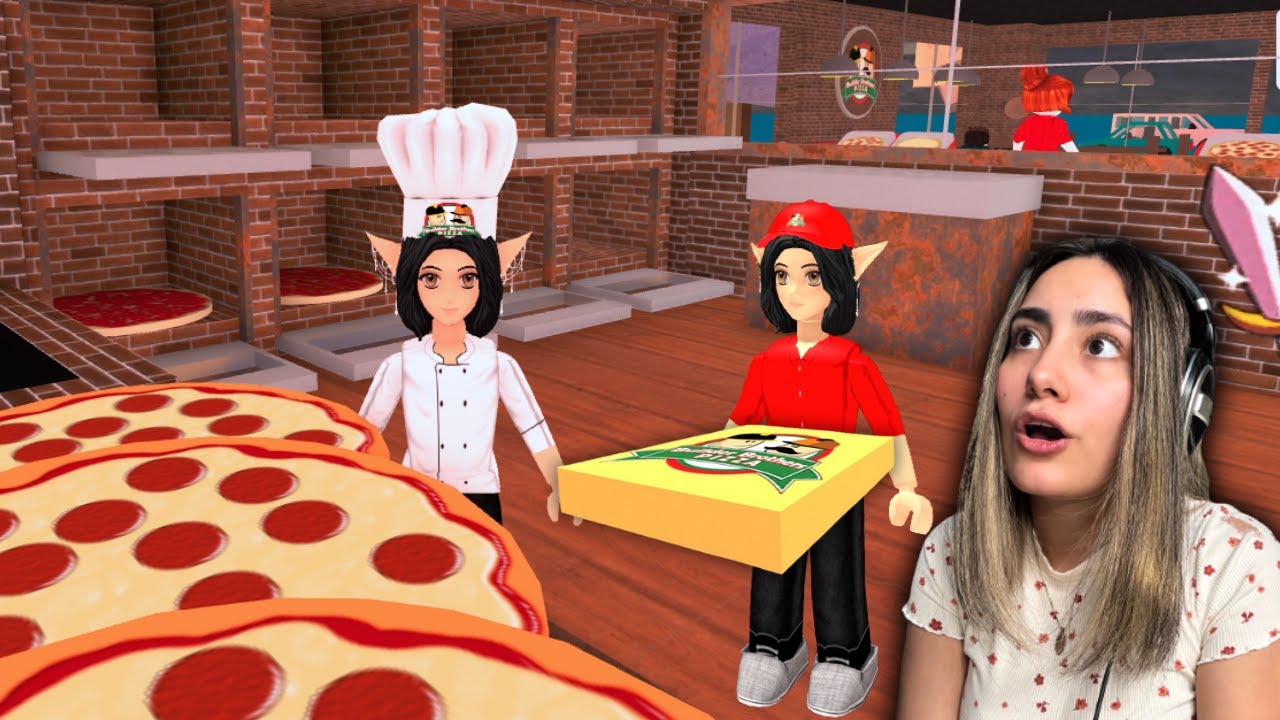 Trabajamos En Una Pizzería En Roblox|Andie - YouTube