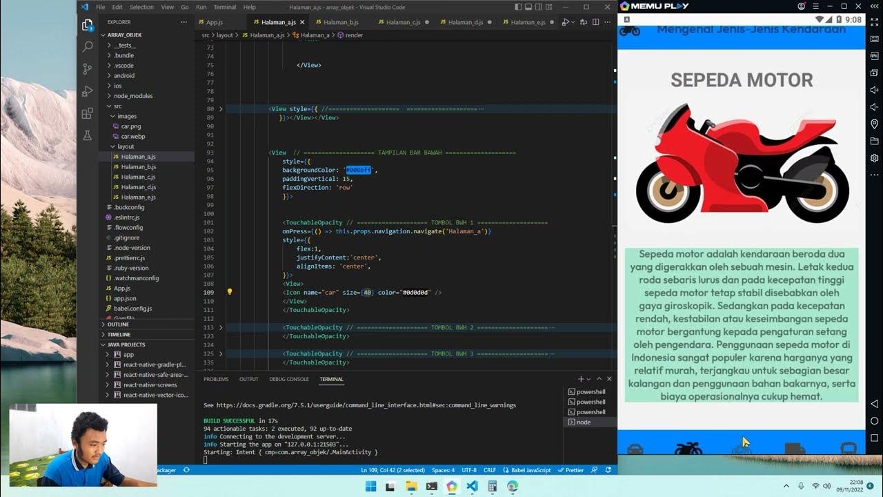 Aplikasi React Native - YouTube
