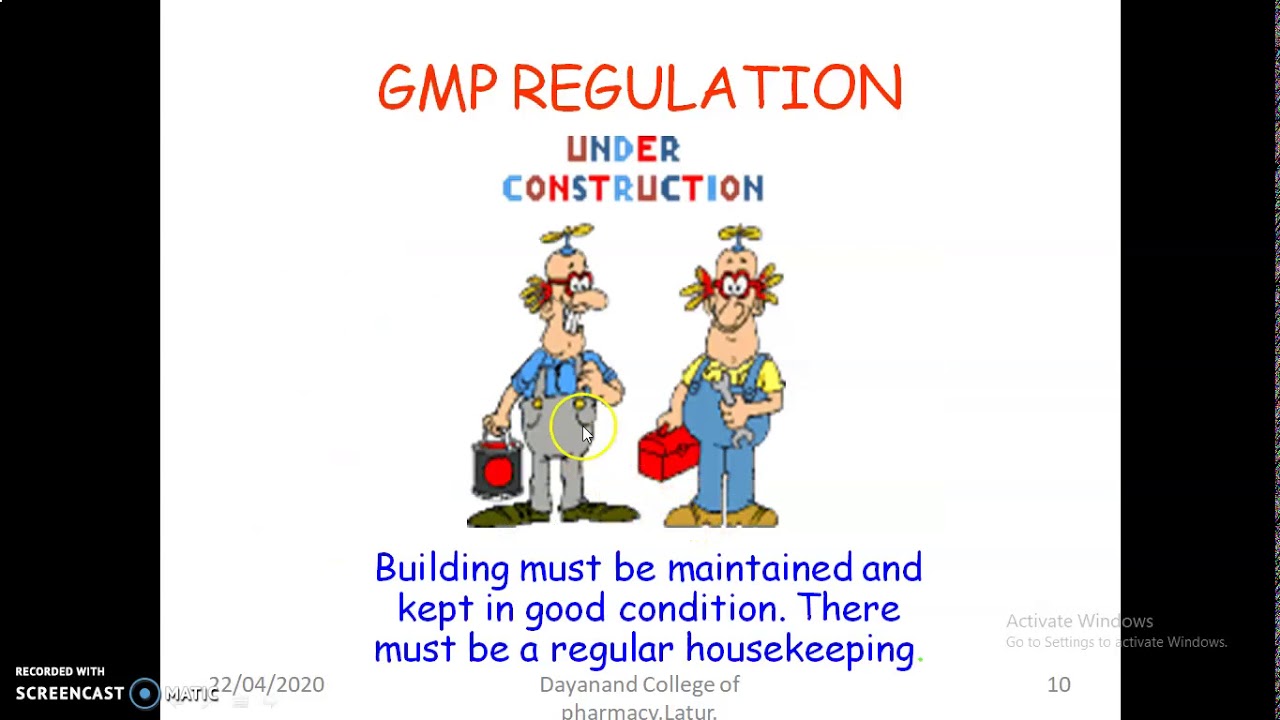 GMP organisation,personnel & premises - YouTube