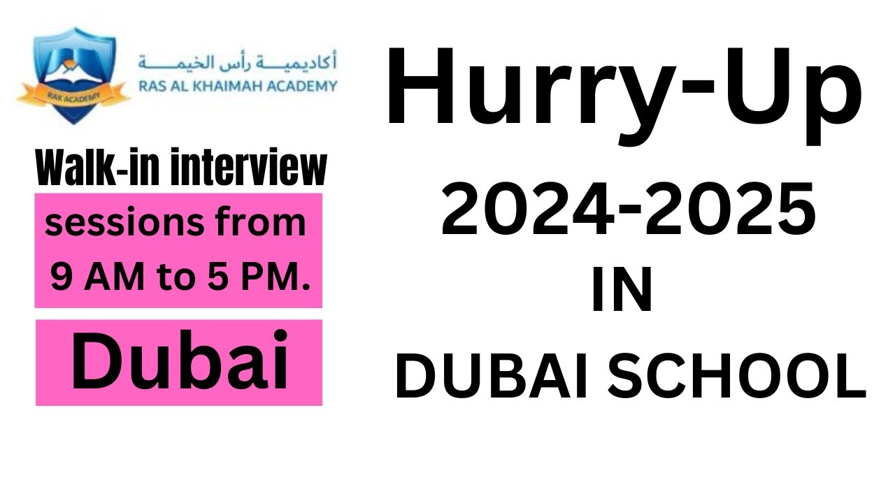 Walk in interview In Dubai | 2024 - YouTube