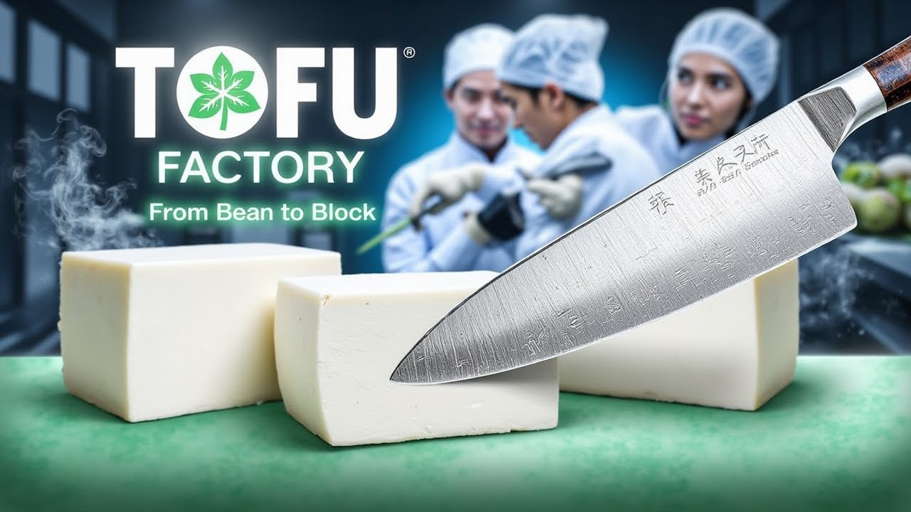 Tons of Tofu Are Made In Factory | Tofu Mass Production Line # ...