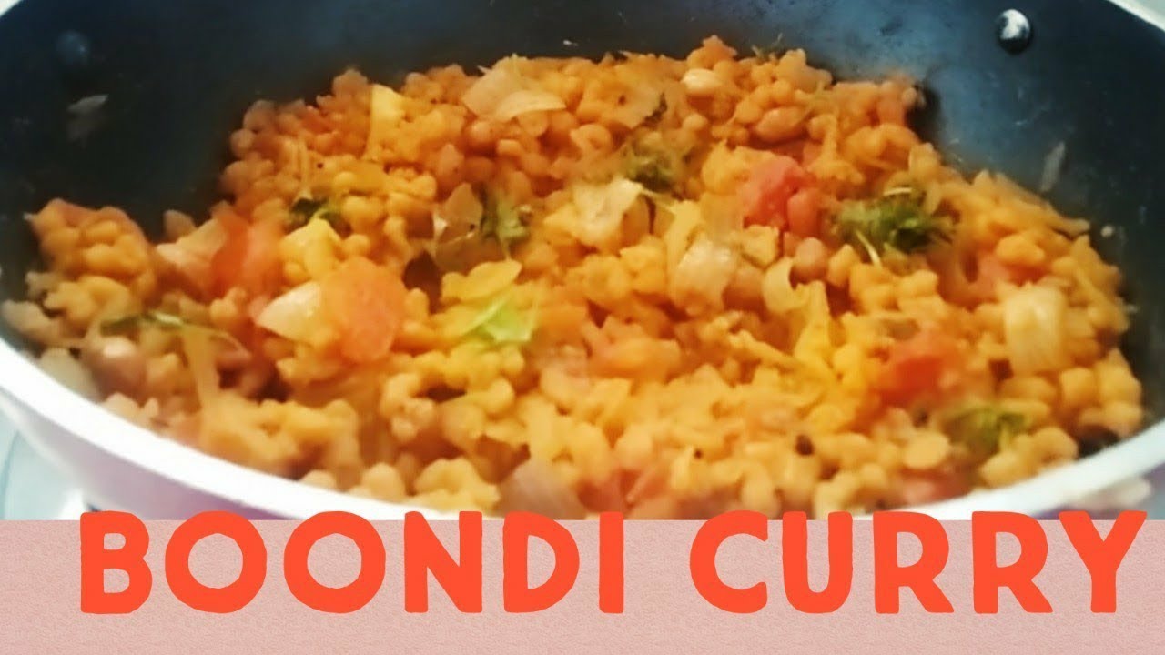 Boondi curry| How to make | best starters recipe - YouTube