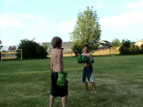 Backyard Boxing KNOCKOUT!!! - YouTube