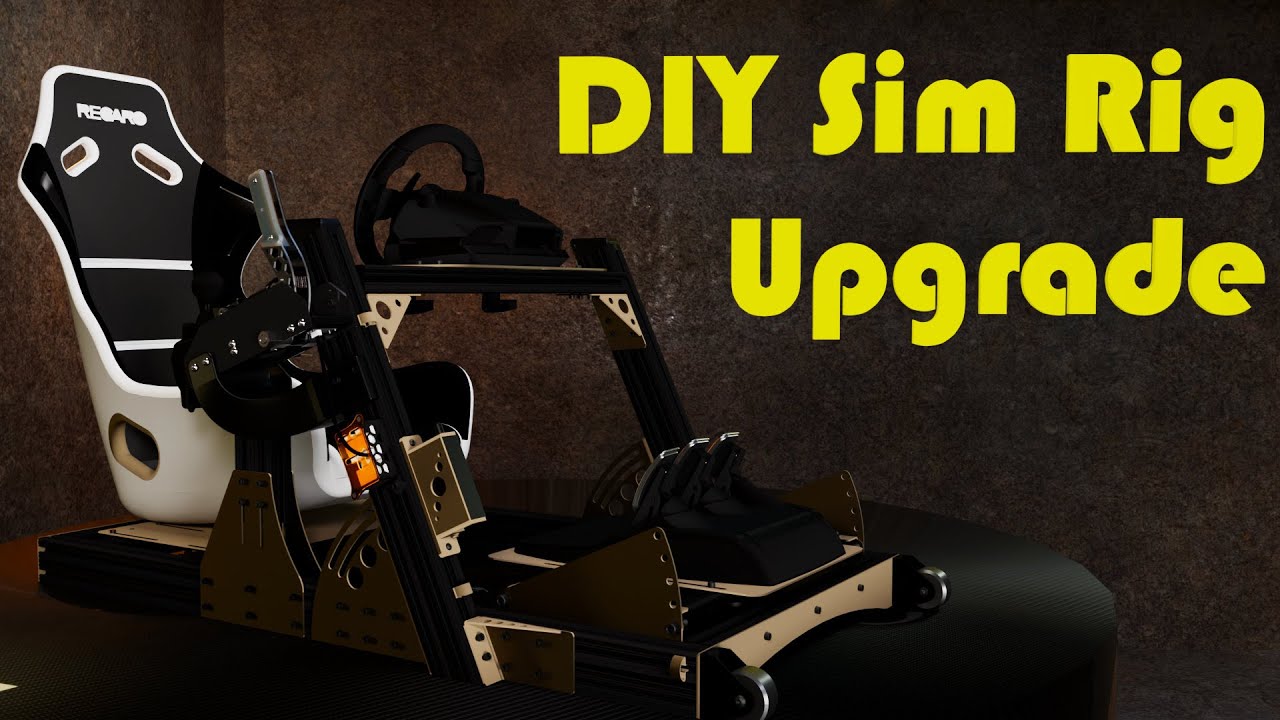 DIY Sim Rig E-Brake and Bass Shaker Install - YouTube